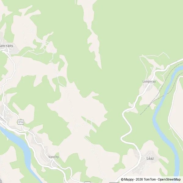 Plan Chez Guidi : carte de Chez Guidi, 01200 Léaz et infos pratiques