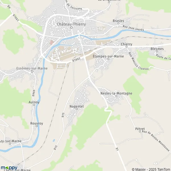 Plan Le Luxembourg : carte de Le Luxembourg, 02400 Nogentel et infos ...