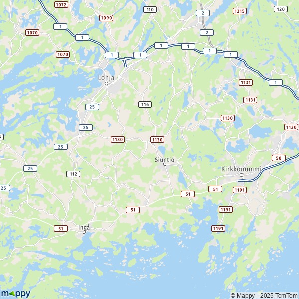 Plan Siuntio : carte de Siuntio (02490) et infos pratiques