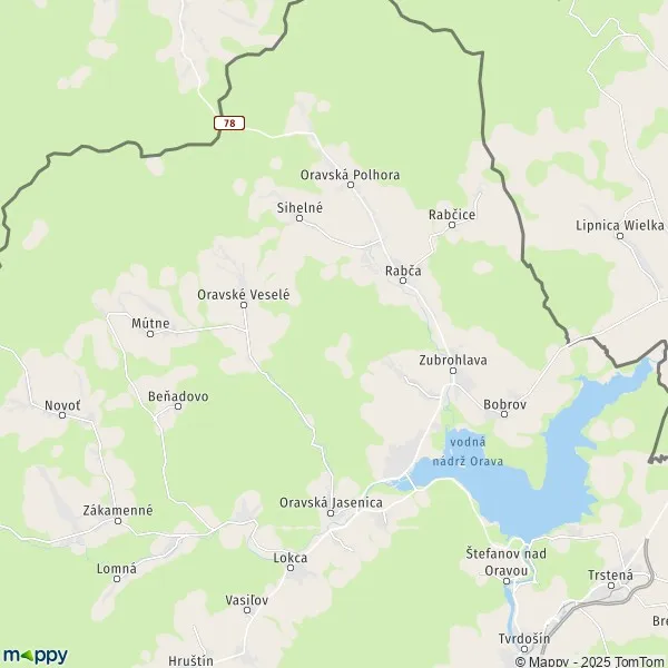 Plan Námestovo : carte de Námestovo (029 01) et infos pratiques