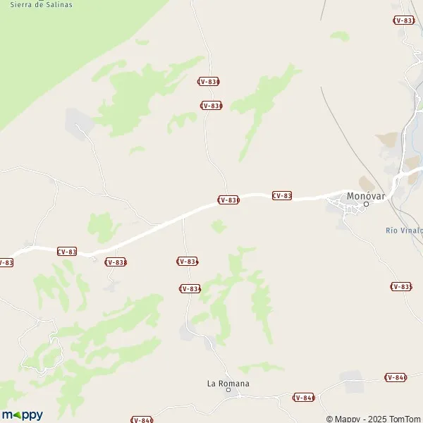 Plan Monóvar : carte de Monóvar (03640) et infos pratiques
