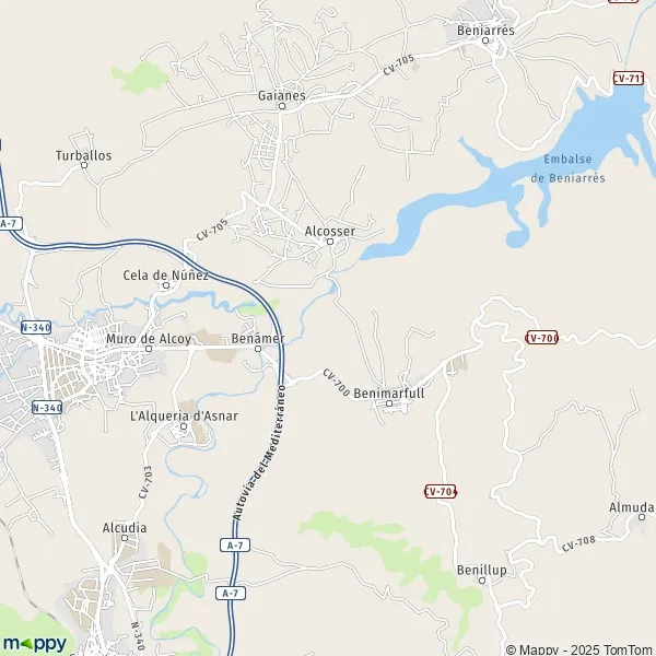 Plan Alcosser : carte de Alcosser (03820) et infos pratiques