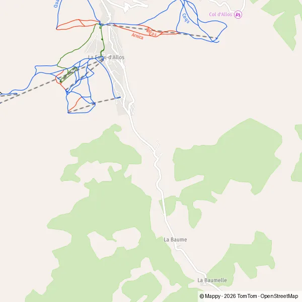 Plan La Foux : carte de La Foux, 04260 Allos et infos pratiques