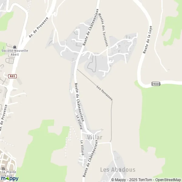 Plan Villar : carte de Villar, 05000 Gap et infos pratiques