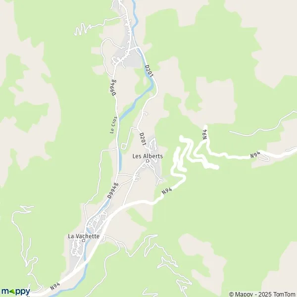 Plan Le Canton : carte de Le Canton, 05100 Montgenèvre et infos pratiques