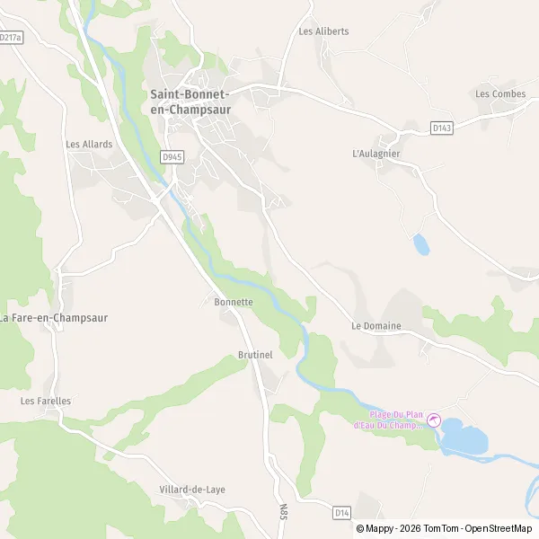 Plan Le Ga : carte de Le Ga, 05500 Saint-Bonnet-en-Champsaur et infos ...