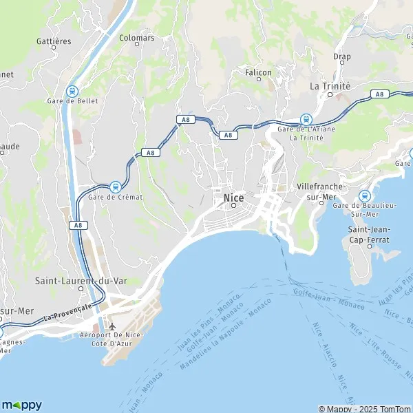 Plan Nice : carte de Nice (06000) et infos pratiques