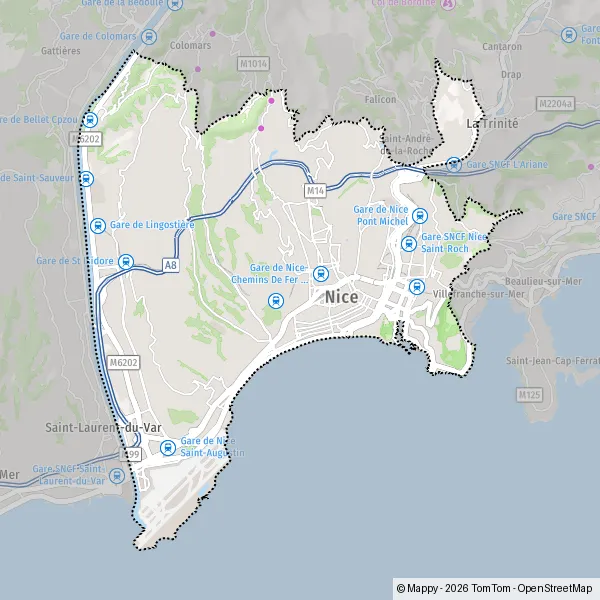 Plan Nice : carte de Nice (06300) et infos pratiques