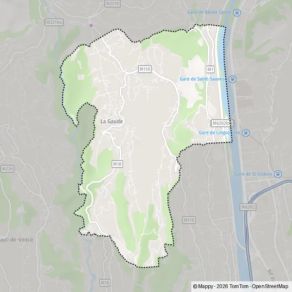 Plan La Gaude : carte de La Gaude (06610) et infos pratiques