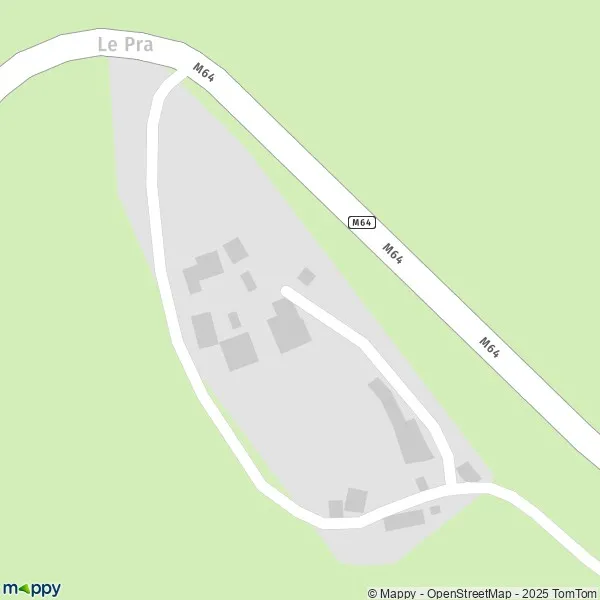 Plan Le Pra : carte de Le Pra, 06660 Saint-Dalmas-le-Selvage et infos ...