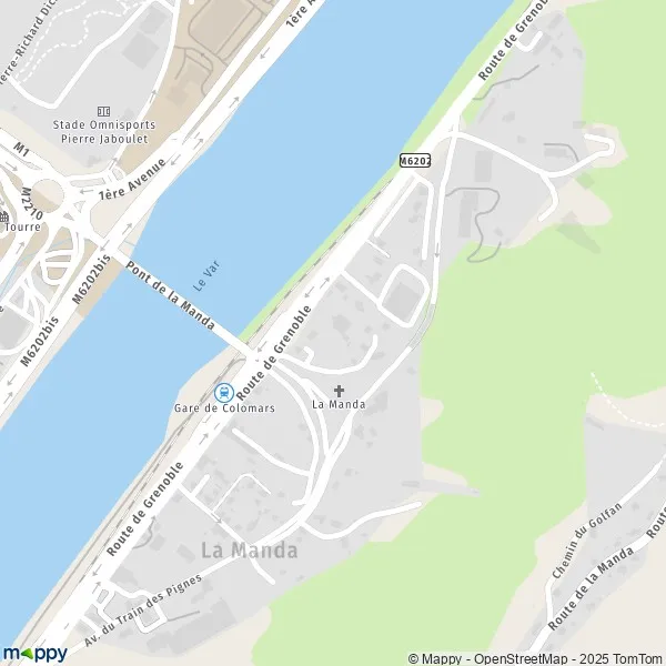 Plan Manda : carte de Manda (06670) et infos pratiques