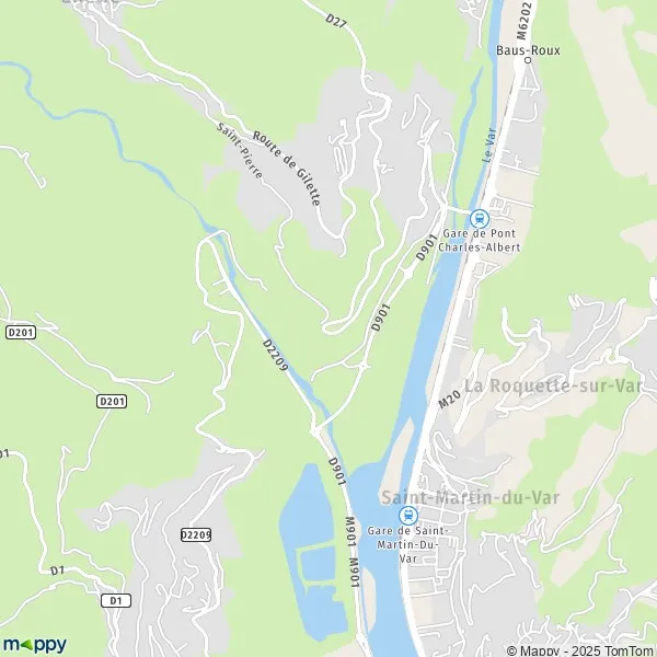 Plan La Mesta : carte de La Mesta, 06830 Gilette et infos pratiques