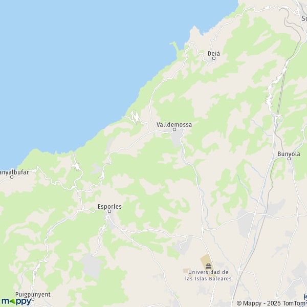 Plan Valldemossa : carte de Valldemossa (07170) et infos pratiques