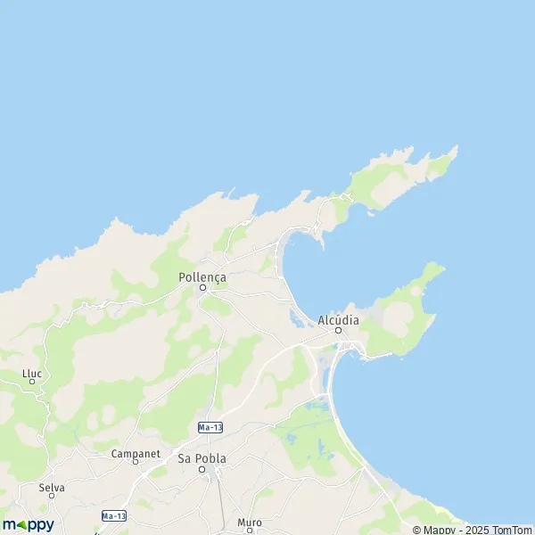 Plan Port de Pollença : carte de Port de Pollença (07470) et infos ...