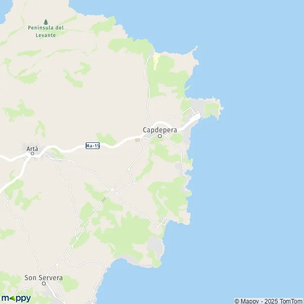 Plan Capdepera : carte de Capdepera (07580) et infos pratiques