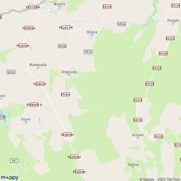 Plan Orgosolo : carte de Orgosolo (08027) et infos pratiques