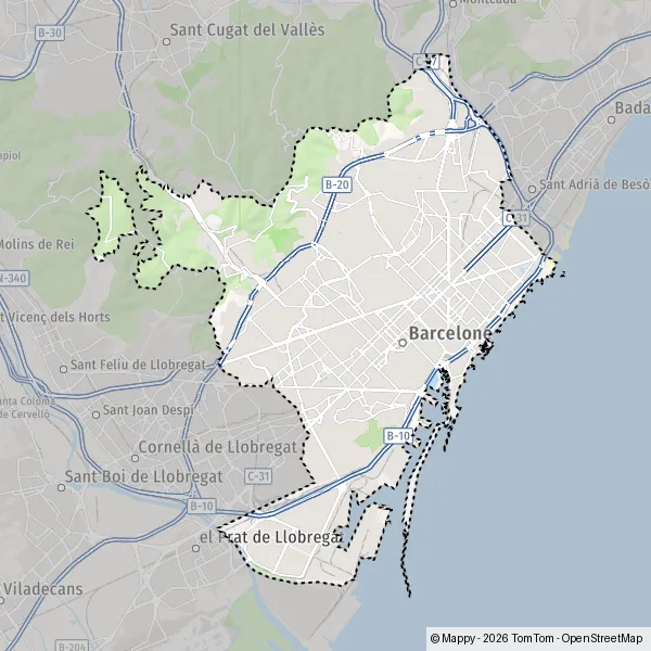 Plan Barcelone : carte de Barcelone (08041) et infos pratiques