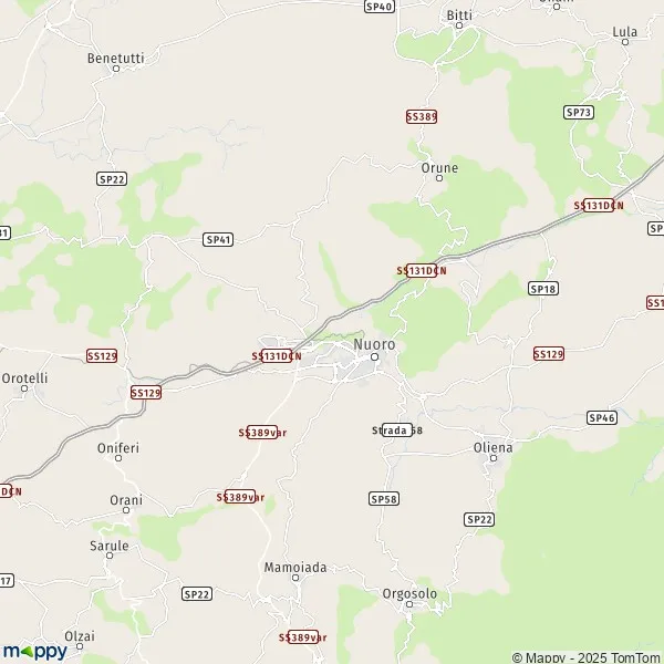 Plan Nuoro : carte de Nuoro (08100) et infos pratiques