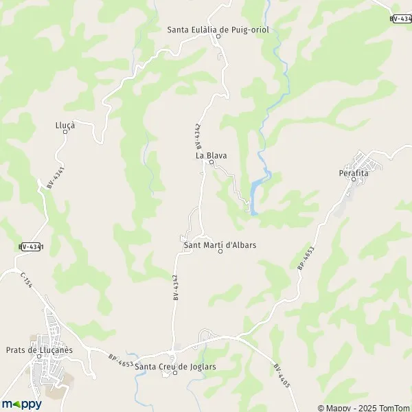 Plan Sant Martí d'Albars : carte de Sant Martí d'Albars (08515) et ...