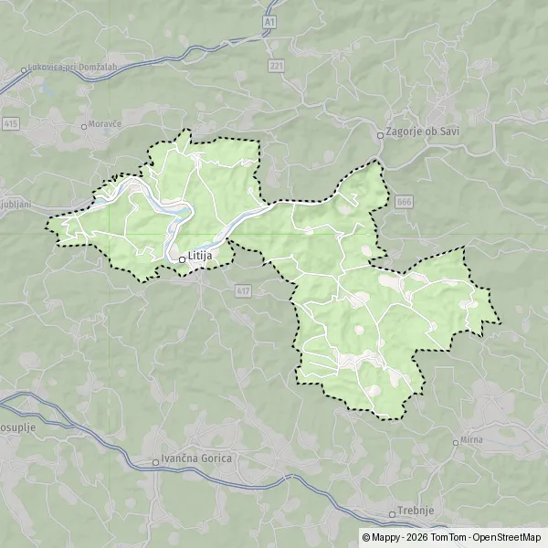 Plan Litija : carte de Litija (1000) et infos pratiques