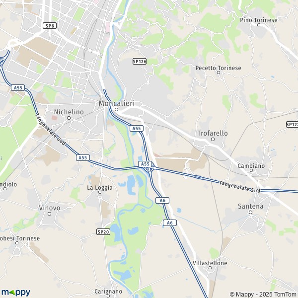 Plan Moncalieri : carte de Moncalieri (10024) et infos pratiques