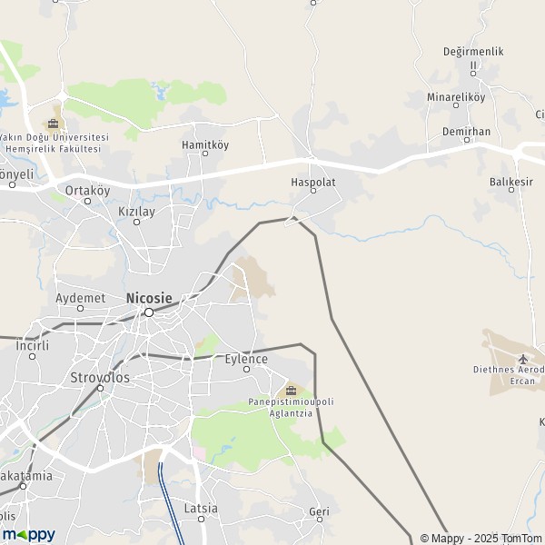 Plan Nicosie : carte de Nicosie (1010) et infos pratiques
