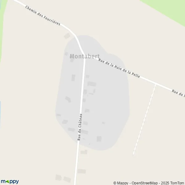 Plan Montabert : carte de Montabert, 10270 Montaulin et infos pratiques