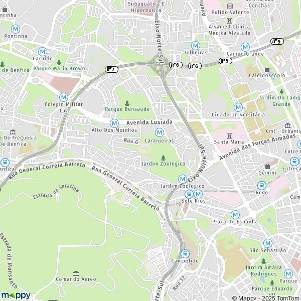 Plan Lisbonne : carte de Lisbonne (1070) et infos pratiques