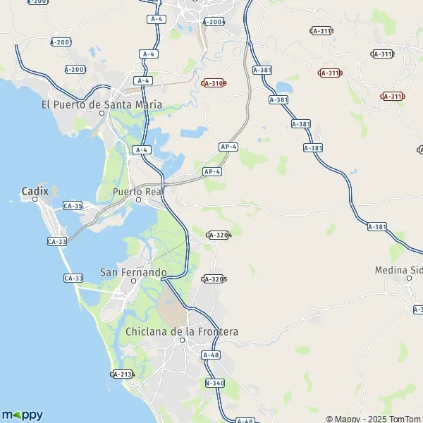 Plan Puerto Real : carte de Puerto Real (11170) et infos pratiques