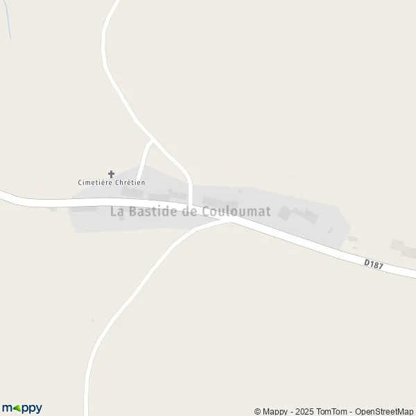 Plan La Bastide de Couloumat : carte de La Bastide de Couloumat, 11420 ...