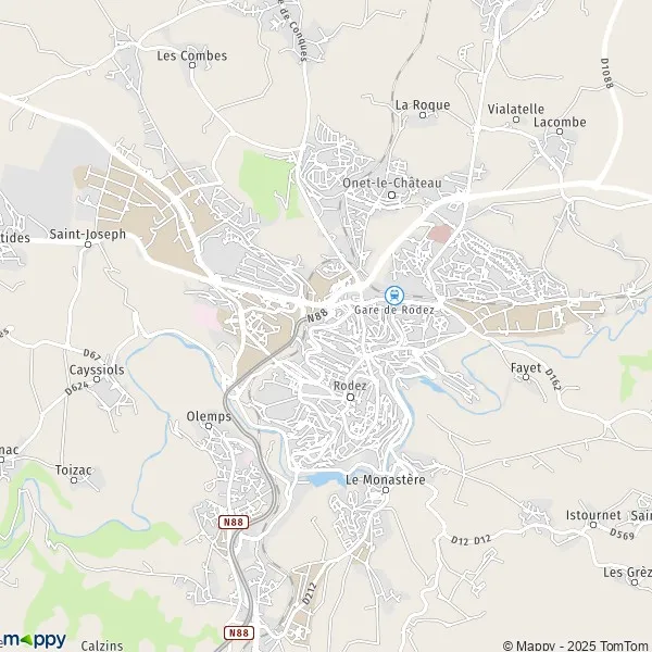 Plan Rodez : carte de Rodez (12000) et infos pratiques