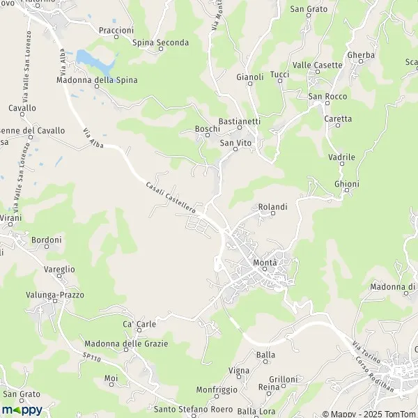 Plan Montà : carte de Montà (12046) et infos pratiques