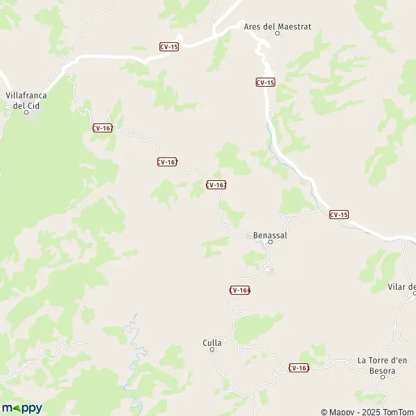 Plan Benassal : carte de Benassal (12160) et infos pratiques