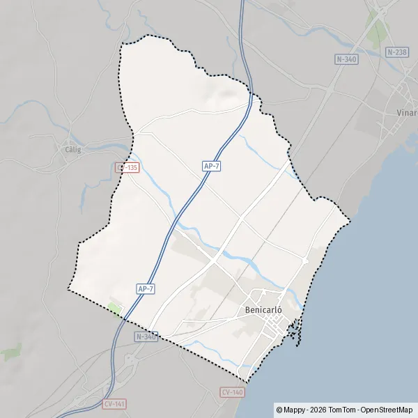 Plan Benicarló : carte de Benicarló (12580) et infos pratiques