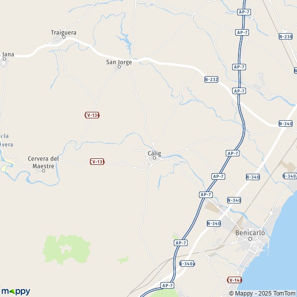 Plan Càlig : carte de Càlig (12589) et infos pratiques