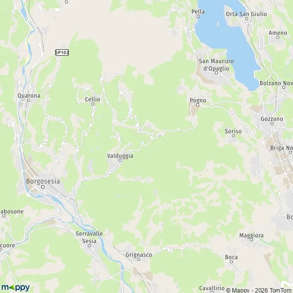 Plan Valduggia : carte de Valduggia (13000) et infos pratiques