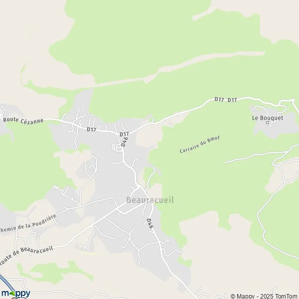 Plan Les Terres Rouges : carte de Les Terres Rouges (13100) et infos ...