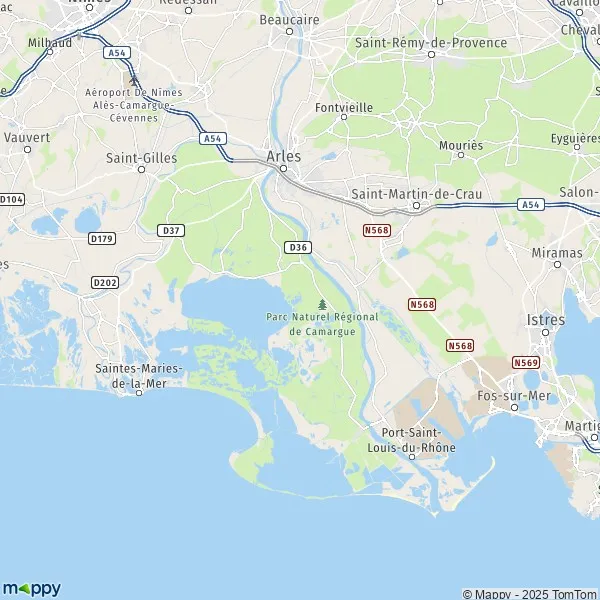 Plan Raphèle-les-Arles : carte de Raphèle-les-Arles (13280) et infos ...