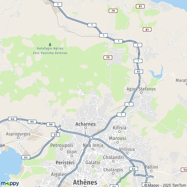 Plan Acharnes : carte de Acharnes (133 51) et infos pratiques