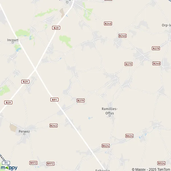 Plan Ramillies : carte de Ramillies (1367) et infos pratiques