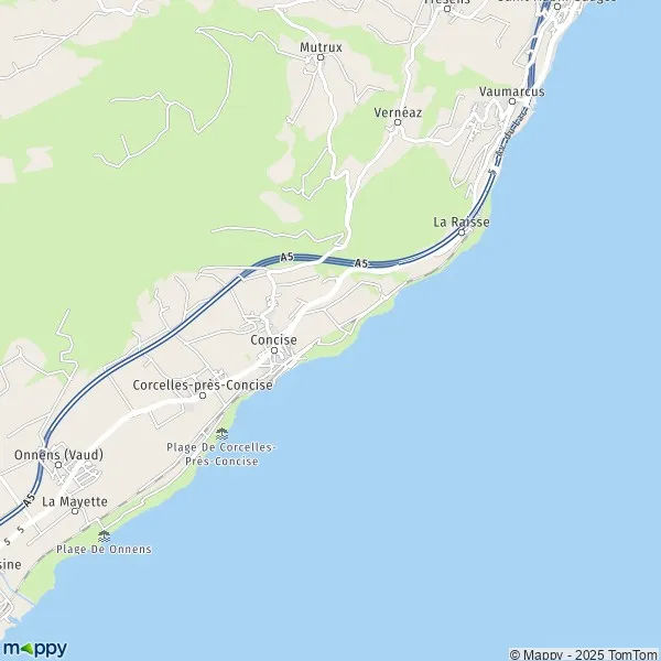 Plan Concise : carte de Concise (1426) et infos pratiques