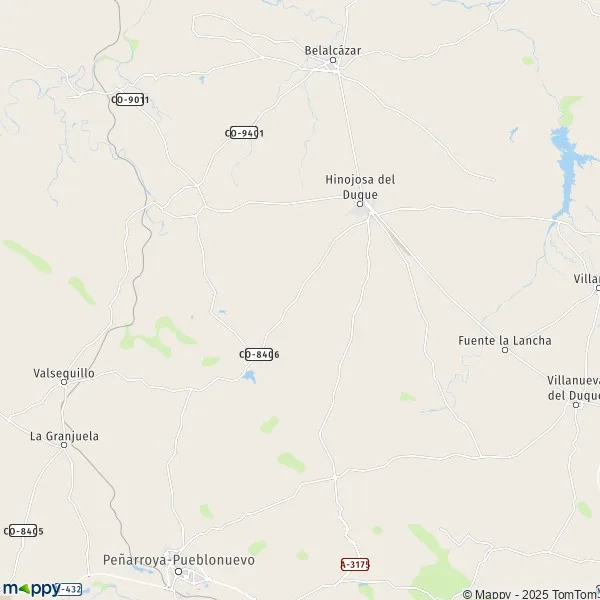 Plan Hinojosa del Duque : carte de Hinojosa del Duque (14270) et infos ...