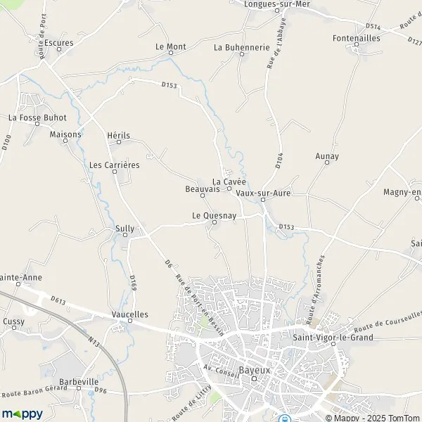 Plan Saint-Rémy : carte de Saint-Rémy, 14400 Vaux-sur-Aure et infos ...