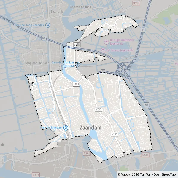 Plan Zaanstad : carte de Zaanstad (1501) et infos pratiques