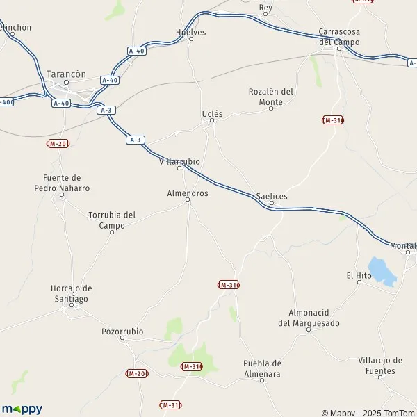 Plan Uclés : carte de Uclés (16452) et infos pratiques