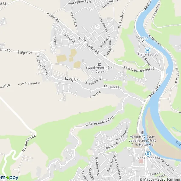 Plan Lysolaje : carte de Lysolaje, 165 00 Prague et infos pratiques