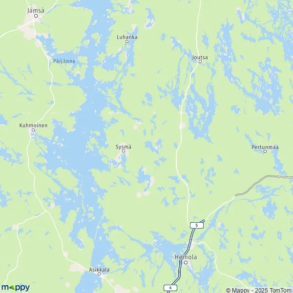 Plan Sysmä : carte de Sysmä (17240) et infos pratiques