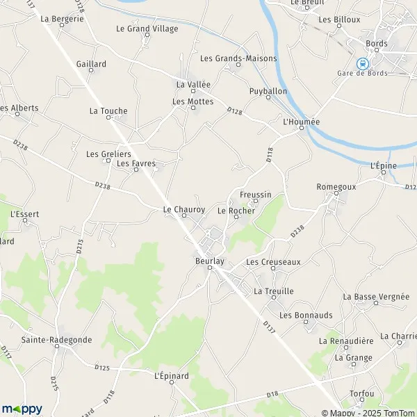 Plan le Cogné : carte de le Cogné, 17250 Beurlay et infos pratiques