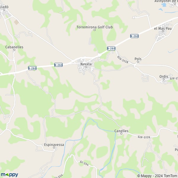 Plan Navata : carte de Navata (17741) et infos pratiques