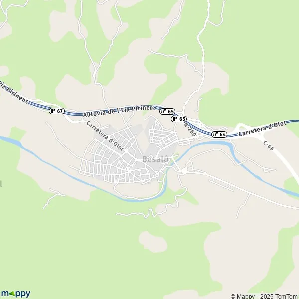 Plan Besalú : carte de Besalú (17850) et infos pratiques
